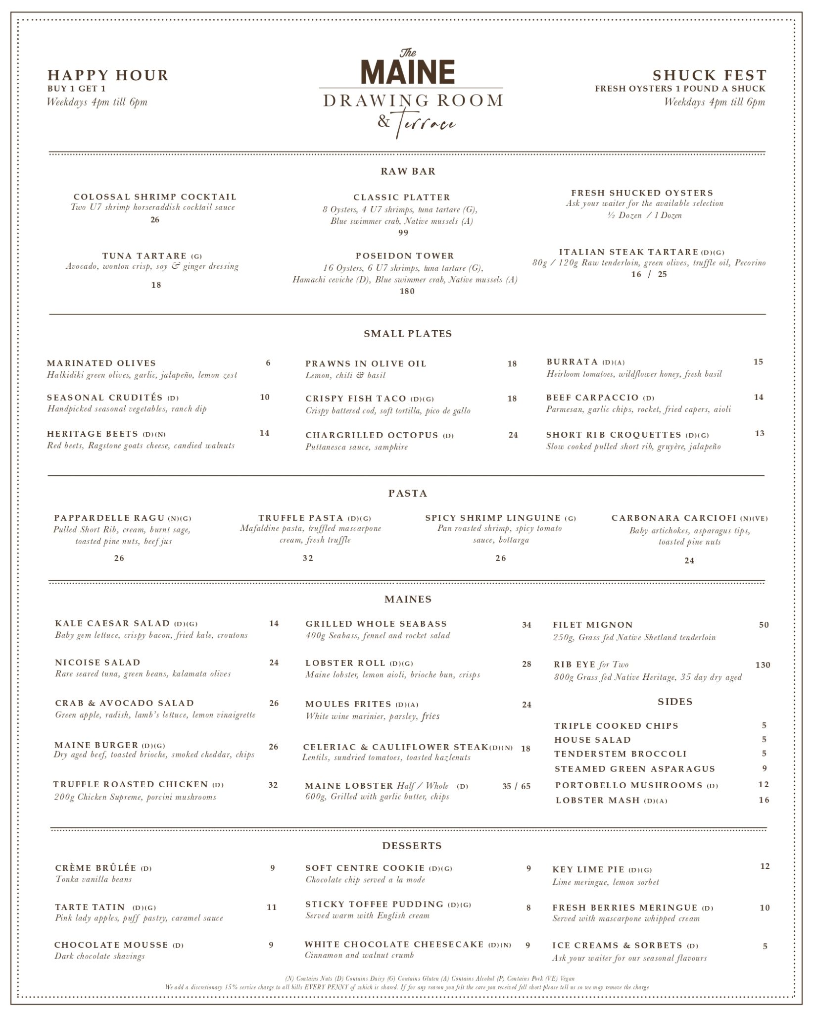 The Maine Mayfair | Menus and Bookings | American Breakfast